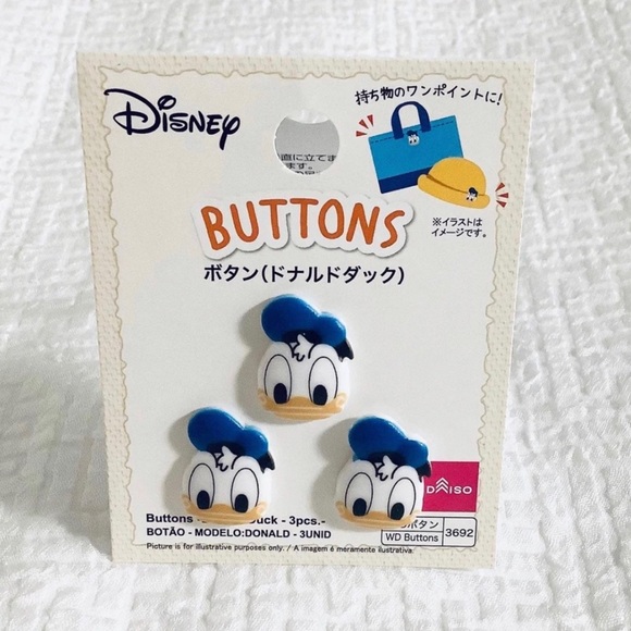 Disney | Jackets & Coats | Disney Donald Duck 3pk Buttons | Poshmark